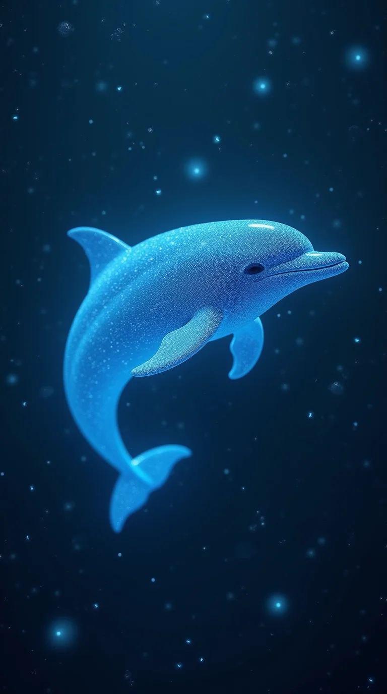Bioluminescent Dolphin in a Holographic Ocean - Skillcurb