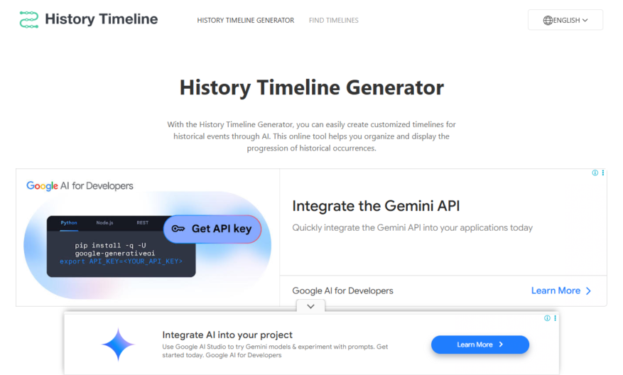 History Timeline Generator - Skillcurb