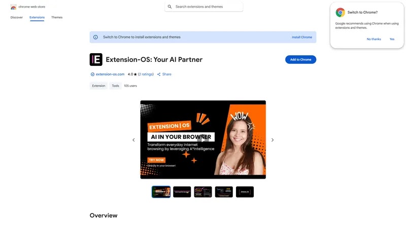 Extension | OS your AI Prompt Companion - Chrome Extension - Skillcurb